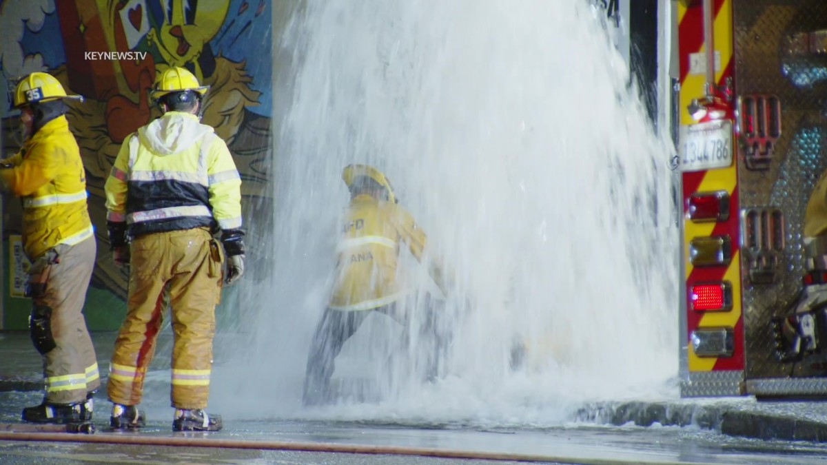Vehicle Hit And Run Collision With Hydrant Sends Water Gushing Skyward